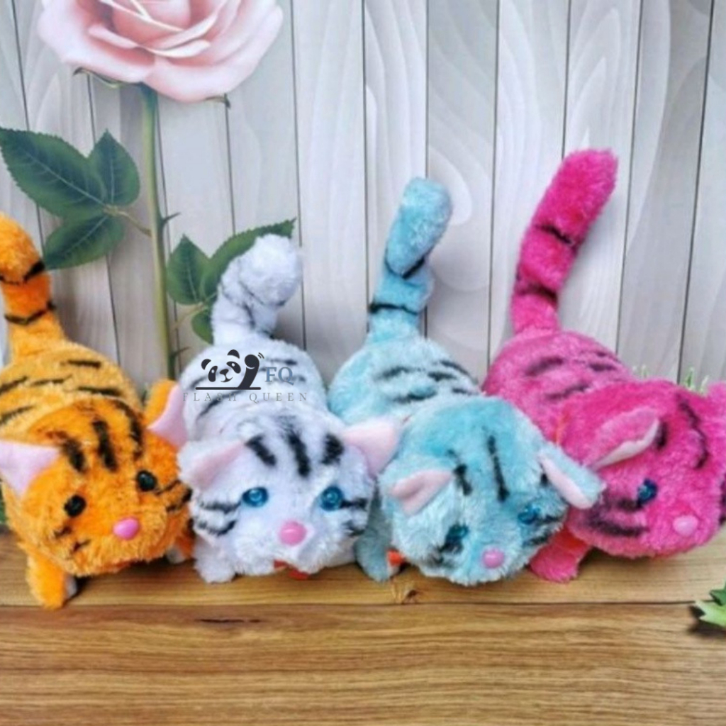 Jual MAINAN KUCING BERJALAN / BONEKA KUCING/ROBOT KUCING BISA BERJALAN ...