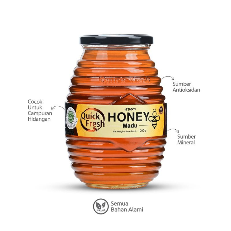 Jual Madu Murni Quick Fresh Honey 1000 gr | Shopee Indonesia
