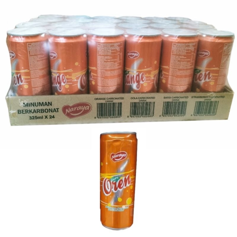 Jual Naraya Oren Minuman Orange Rasa Jeruk Kaleng 1 Dus Isi 24 Kaleng ...