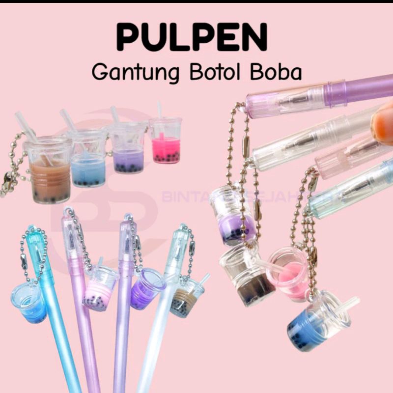 Jual Pulpen boba pulpen bubble tea gel pen karakter murah | Shopee ...