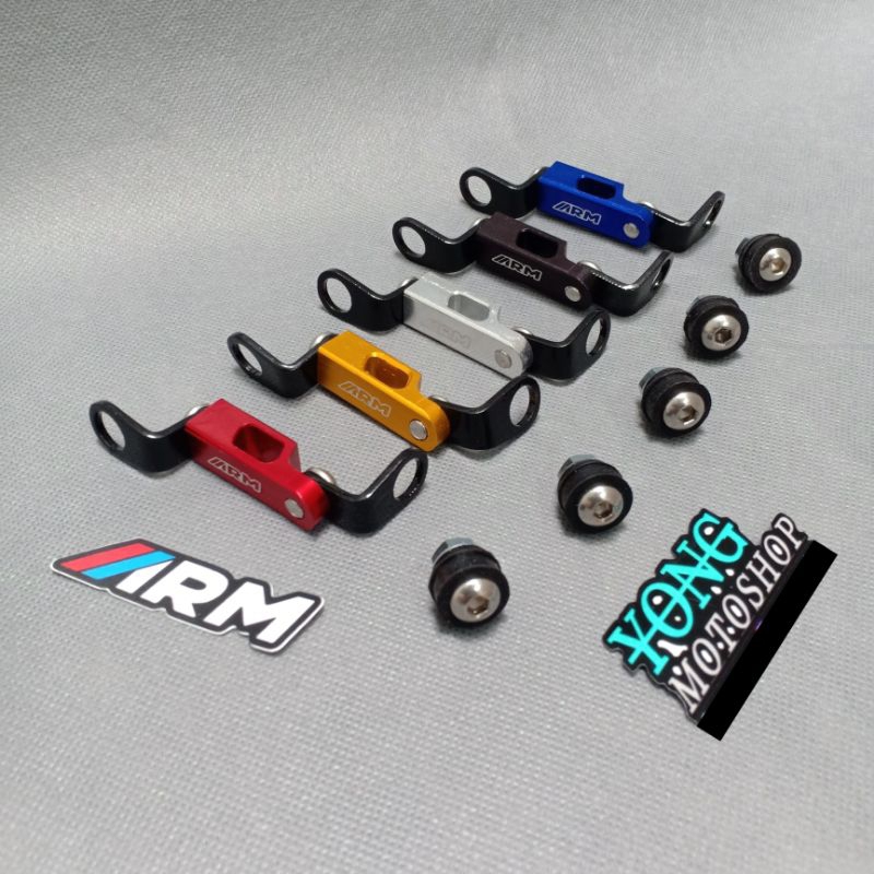 Jual Bracket Tabung Minyak Rem ARM Full CNC Universal Breket not WR3 ...