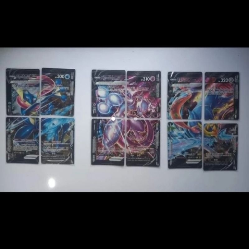 Jual 3 pokemon tcg v union vunion original dapet semua greninja mewtwo zacian | Shopee Indonesia