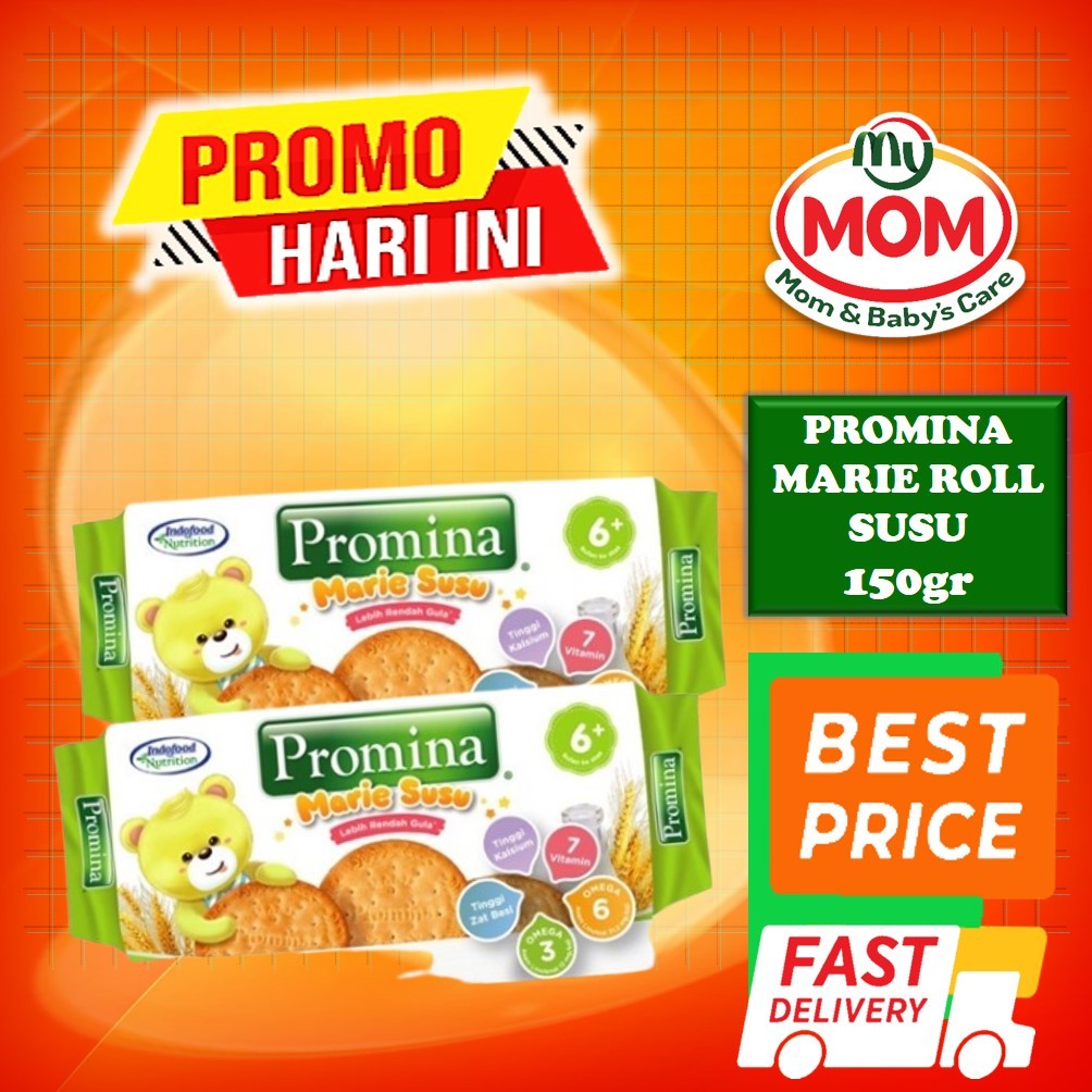 Jual Promina Marie Roll Susu 150Gr | Biskuit Bayi | Snack Bayi ...