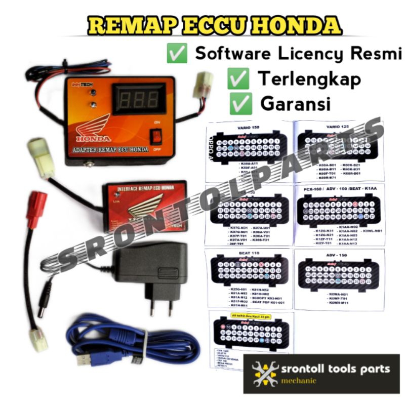 Jual Alat remap ecu eccu motor honda terlengkap keihin shindengen | scaner scanner motor injeksi ...