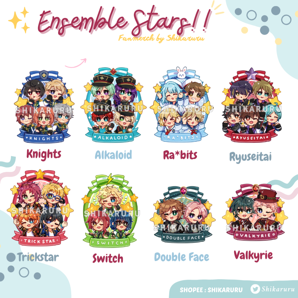 Jual Shikaruru | Ensemble Stars Enstars Fanmerch STICKER READY STOCK ...