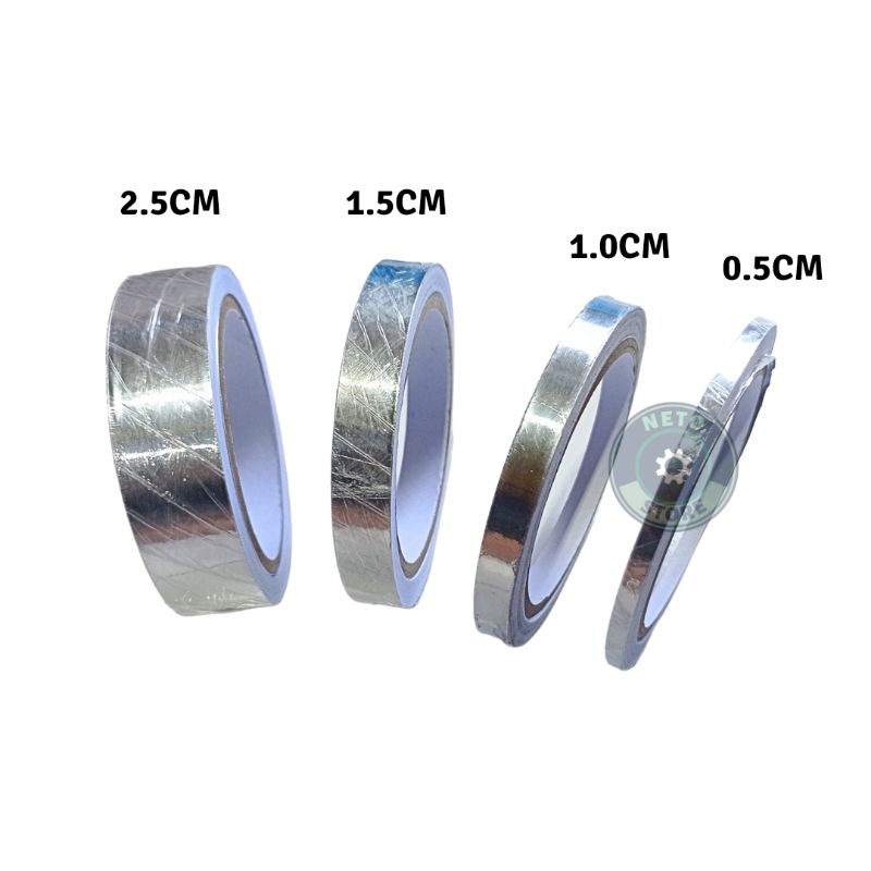 Jual ALUMINIUM TAPE UKURAN 5.0CM/2.5CM/1.5CM/1.0CM/0.5CM ORIGINAL ...