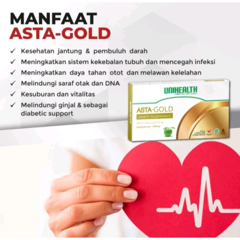 Jual Astagold Unihealth isi 30 kapsul | Shopee Indonesia