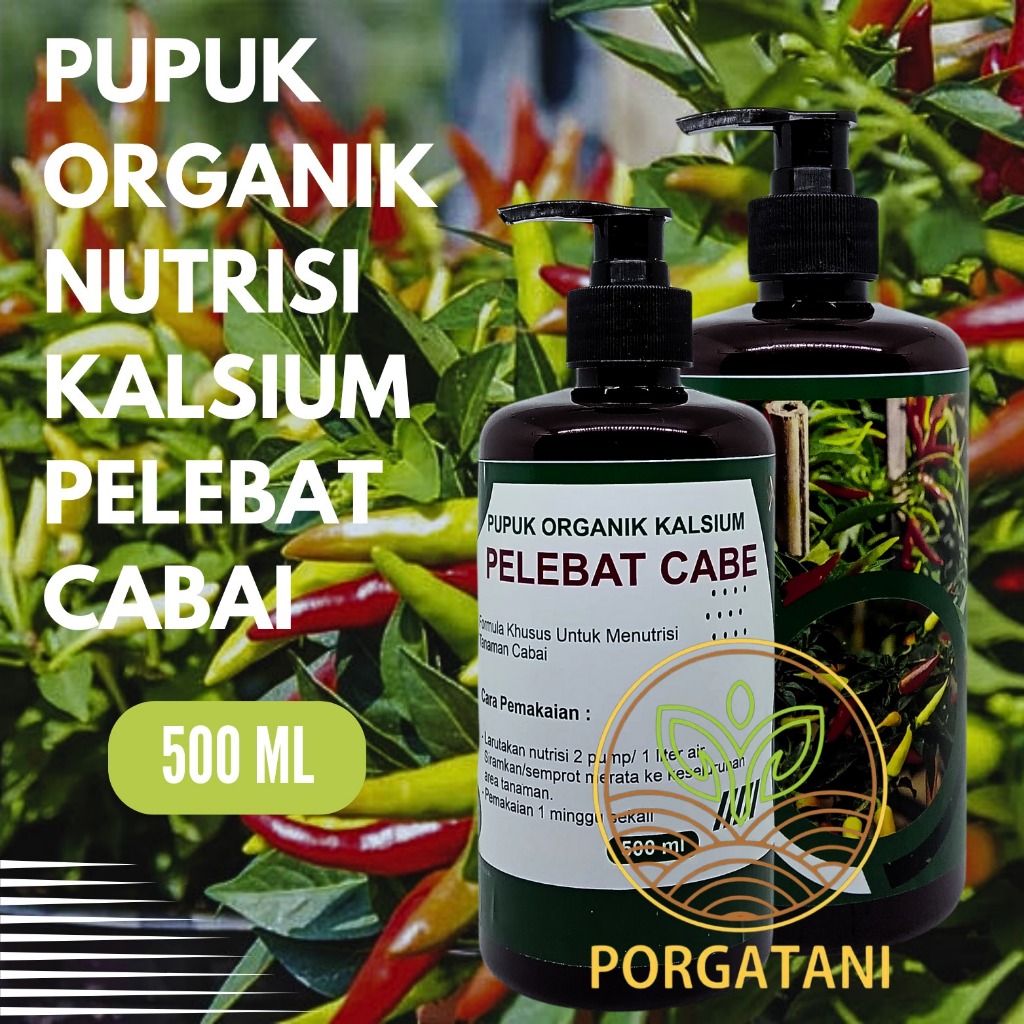 Jual Pupuk Organik Cair Tanaman Cabai 500mL POC Cabai Pupuk Organik Pemacu Pembungaan dan ...