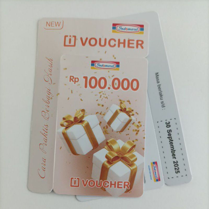Jual voucher indomaret 100 ribu exp Des 2025 | Shopee Indonesia