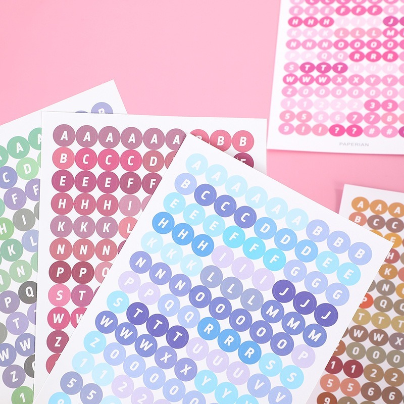 Jual [Artopia] 1 lembar Alphabet Sticker by PAPERIAN / Stiker Alfabet ...