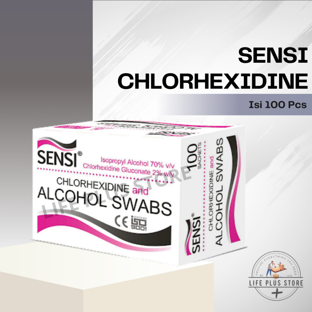 Jual SENSI Chlorhexidine and Alcohol Swabs 100pcs / Tisu Alcohol Sensi ...