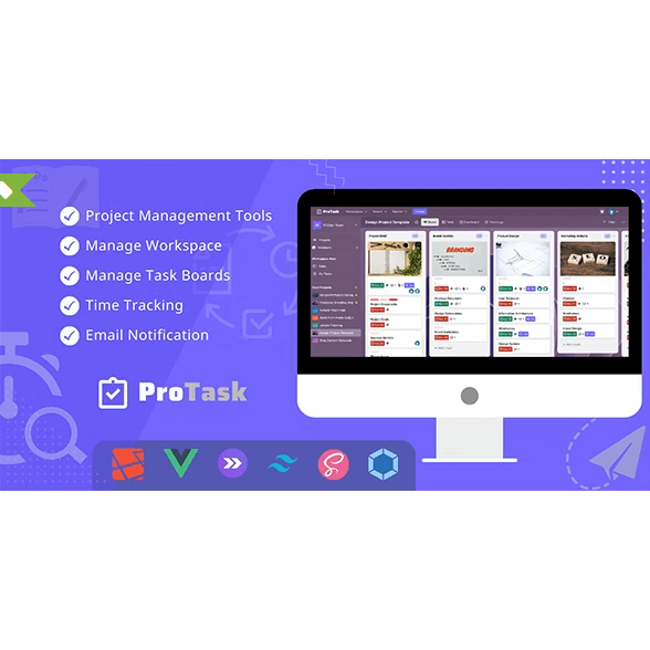 Jual ProTask – A teamwork project management tool including time ...
