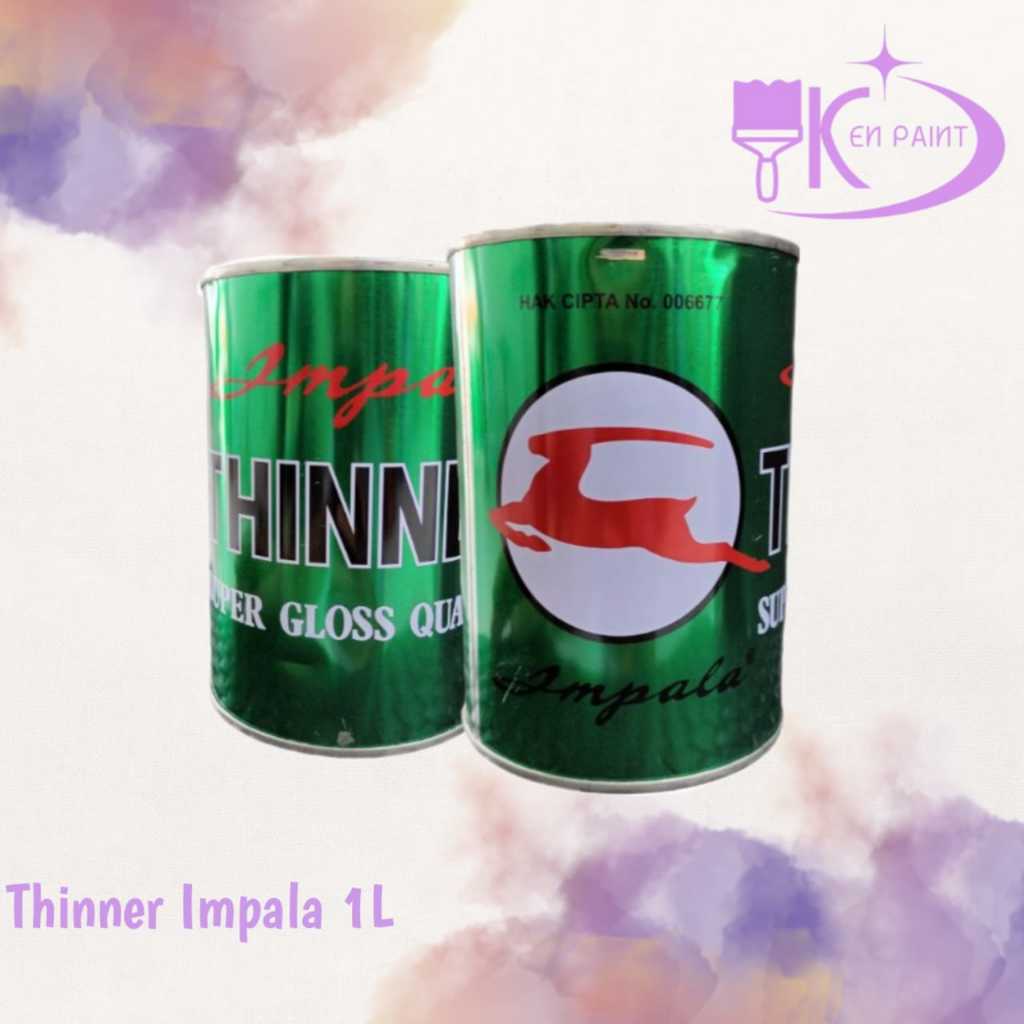 Jual THINNER THINER IMPALA PENGENCER CAT MINYAK BESI KAYU TINER IMPALA 1 LITER | Shopee Indonesia
