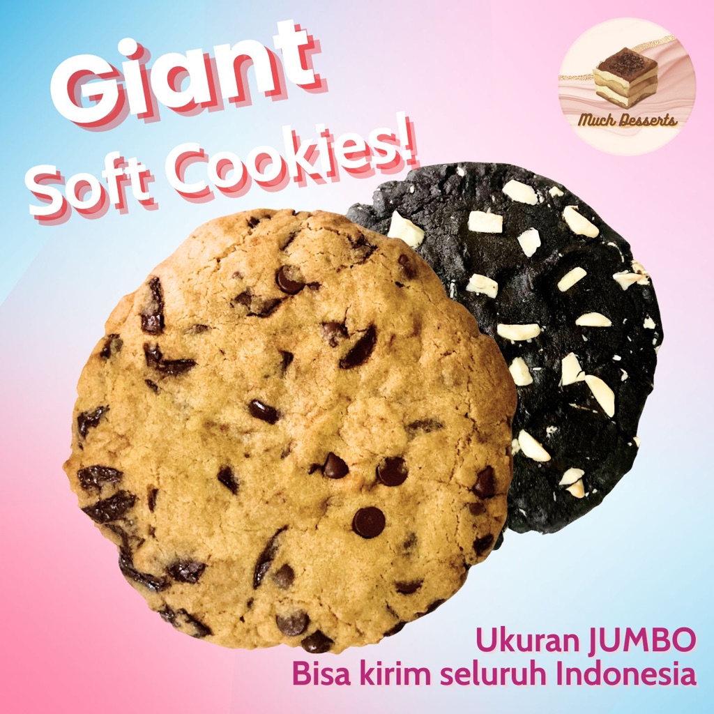 Jual Much Desserts Giant Soft Cookies Jumbo Chocolate Chips Cookies n ...