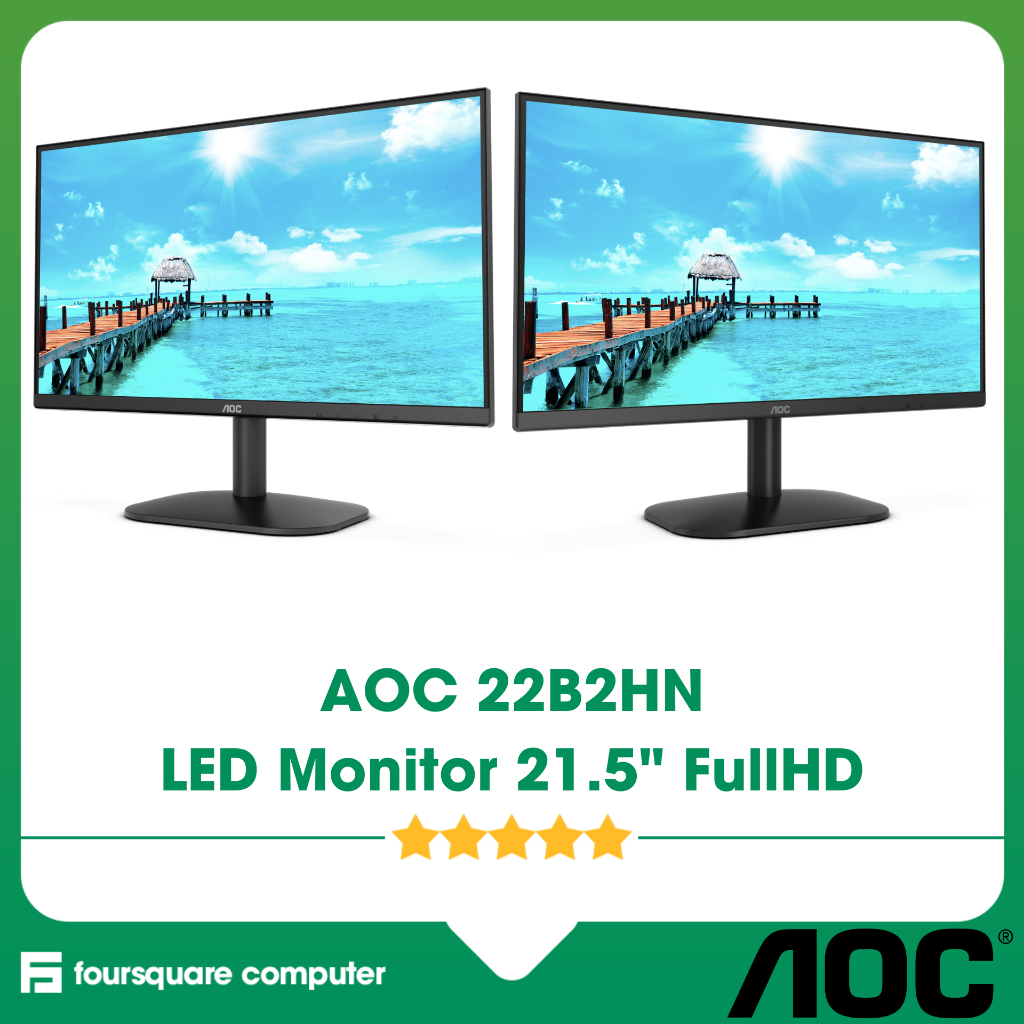 Jual AOC 22B2HN LED Monitor 22 Inch VA Flat FullHD Borderless Resmi ...