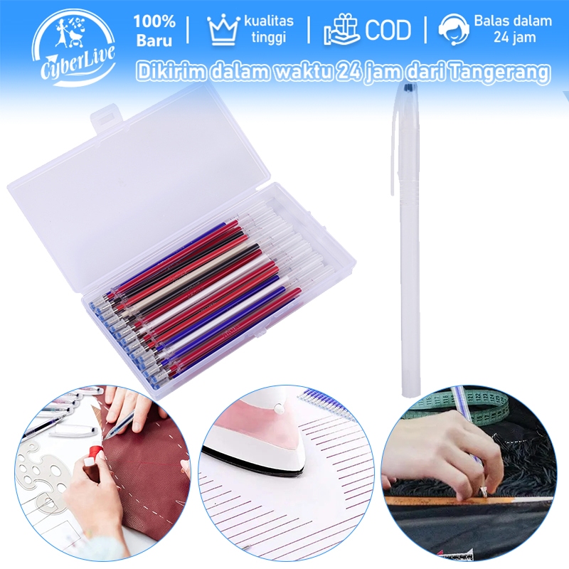 Jual 40pcs Heat Erasable Pen High Temperature/Pen Penanda Kain/Pen Pola ...