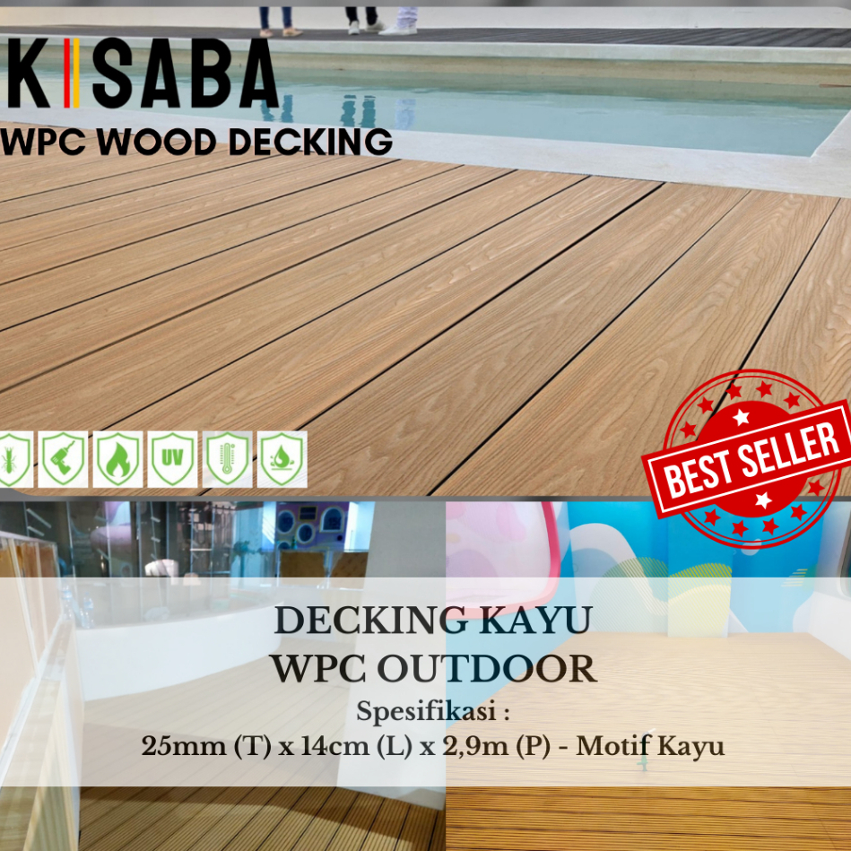 Jual Lantai Decking WPC / Wpc Decking / WPC OUTDOOR - Motif Kayu ...