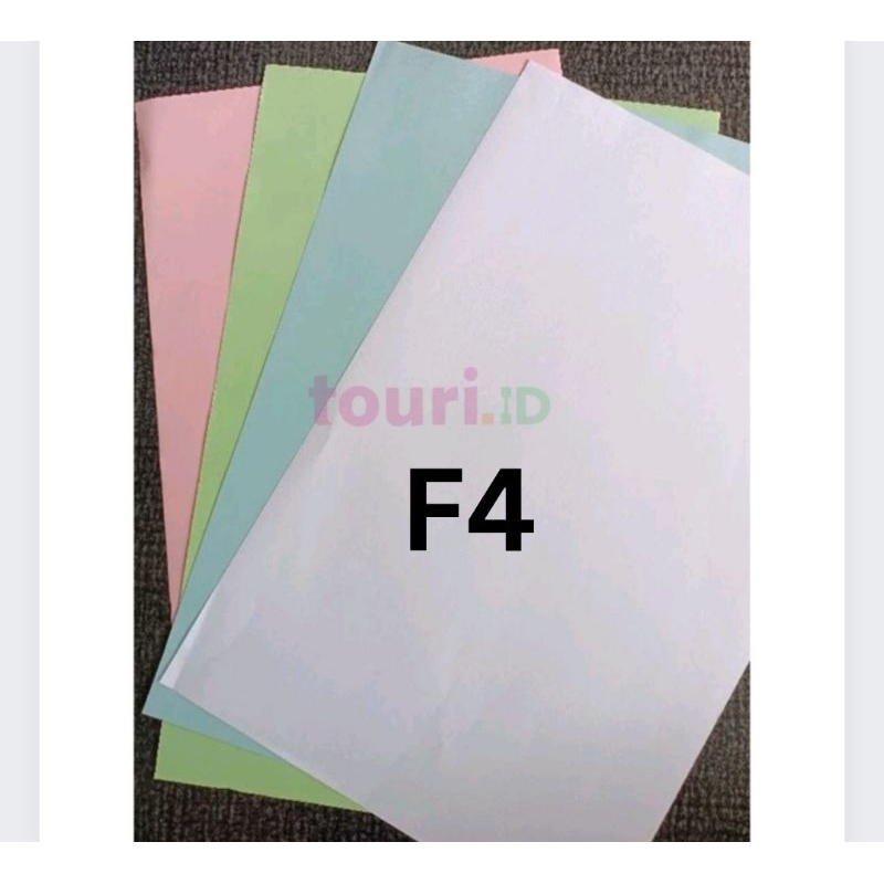 Jual [5 lembar] Kertas HVS F4 A4 70 gsm Putih Warna / Kertas HVS Warna ...