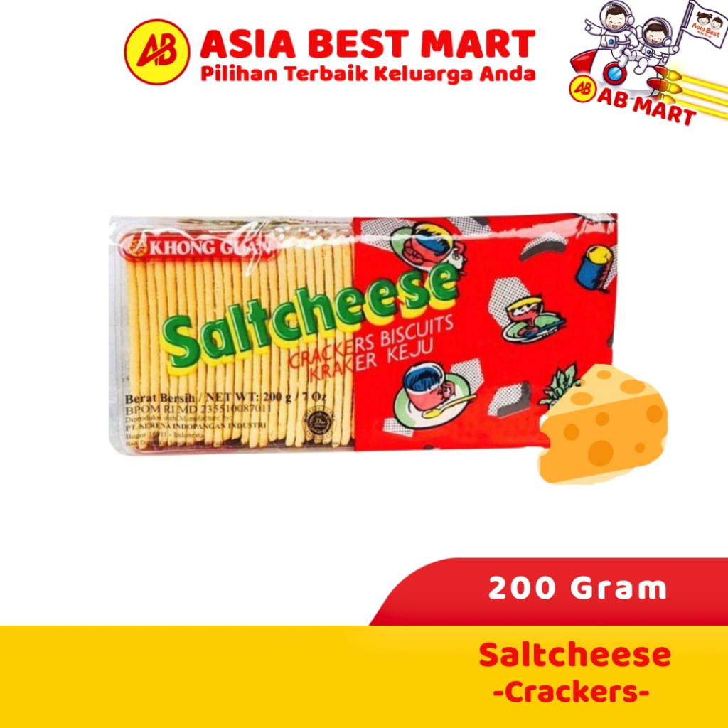 Jual Khong Guan Saltcheese Crackers 200 Gr Biskuit Snack Cemilan ...