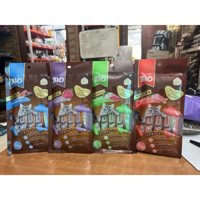 Jual Bio Creamy liquid 60 gr snack kucing cair | Shopee Indonesia