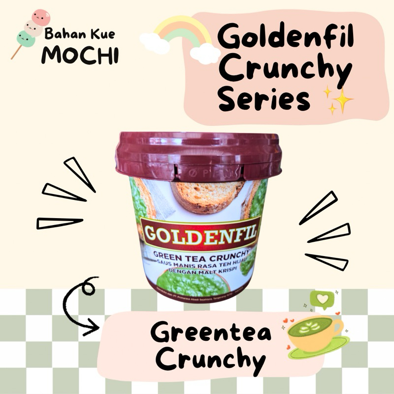 Jual Goldenfil Greentea Crunchy 1 KG / Selai Greentea Matcha Goldenfil ...