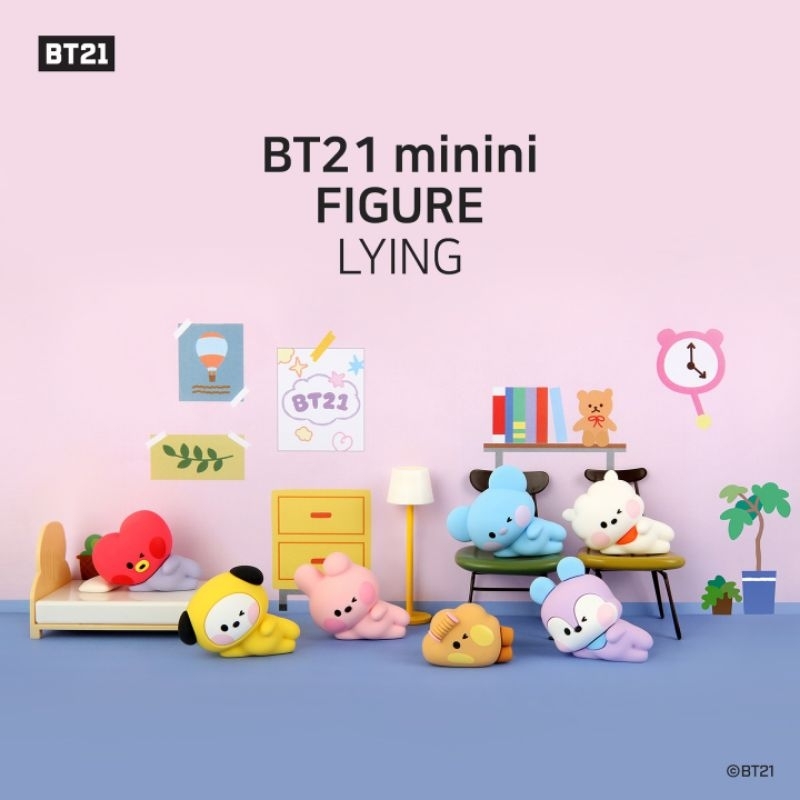 Jual READY OFFICIAL BT21 MININI LYING FIGURE ( BACA DESKTIPSI ) | Shopee Indonesia