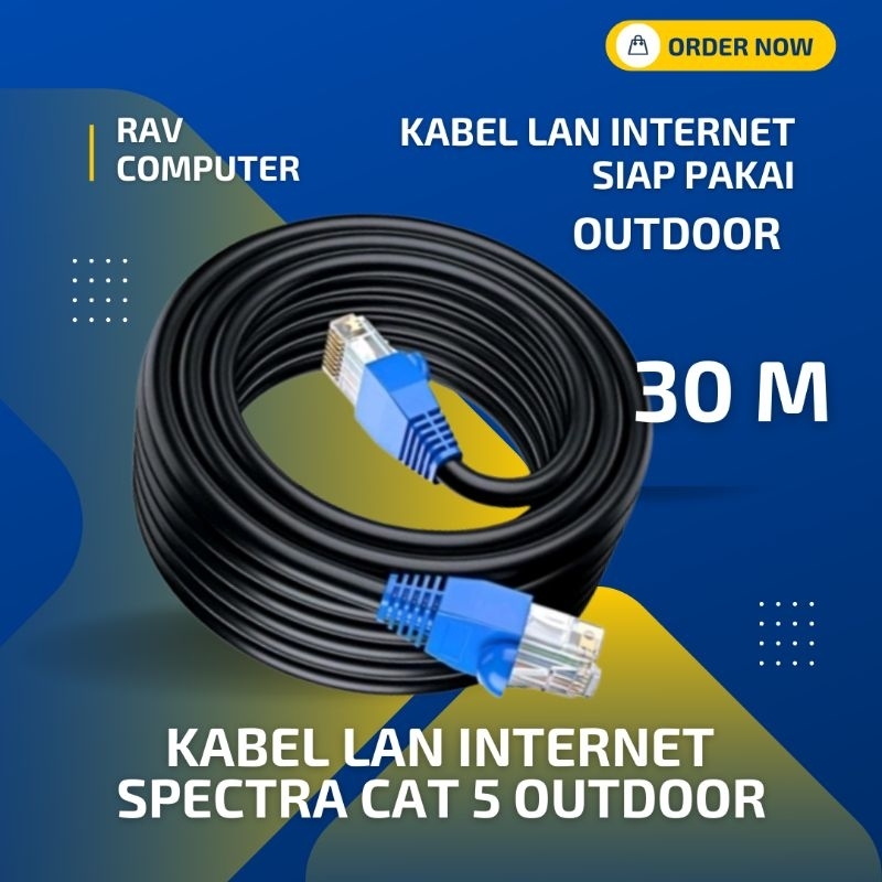Jual KABEL LAN OUTDOOR CAT 5 SPECTRA SIAP PAKAI | Shopee Indonesia