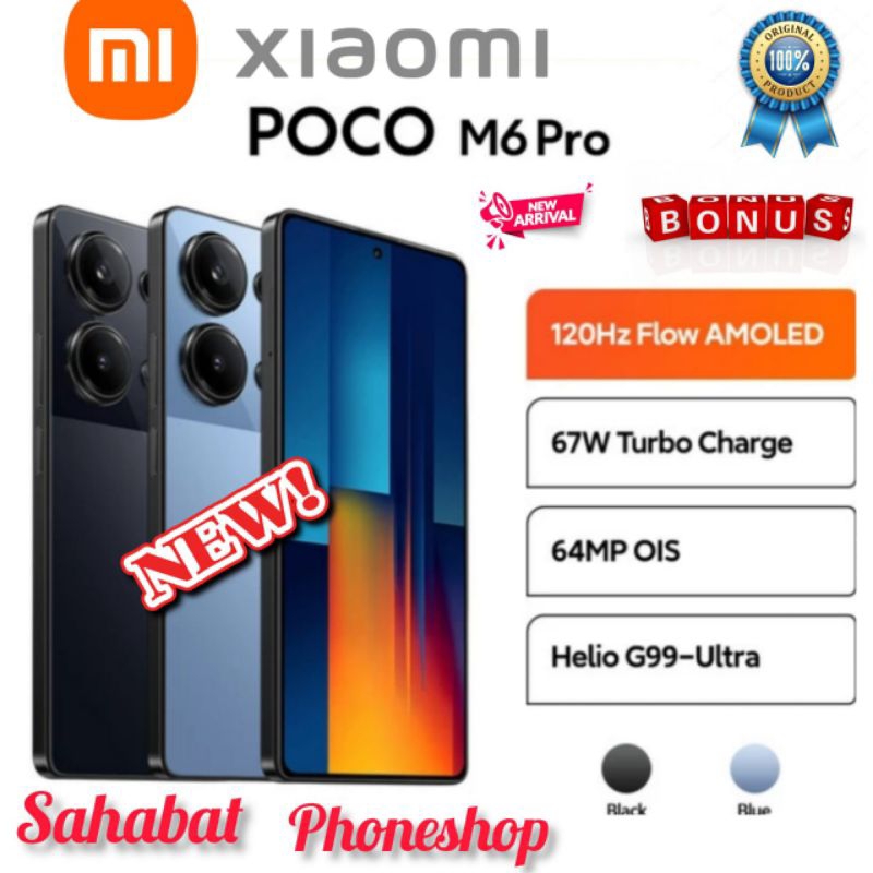 Jual XIAOMI POCO M6 PRO RAM 8/256 GB GARANSI RESMI | Shopee Indonesia