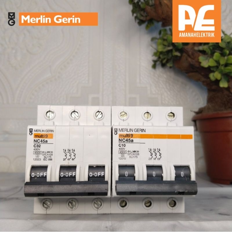 Jual MCB Merlin gerin 3 phase 6A, 10A, 16A, 20A, 25A, 32A, 40A, 50A, 63A, Original di jamin ...
