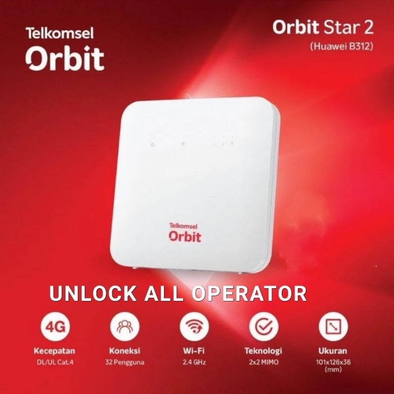 Jual TELKOMSEL ORBIT STAR 2 HUAWEI B312 DAN ORBIT STAR Z1 ORIGINAL ...