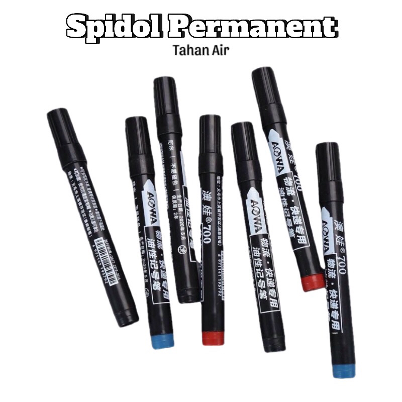 Jual Spidol Permanent Marker Permanen Tahan Air Alat Tulis Spidol Cepat ...