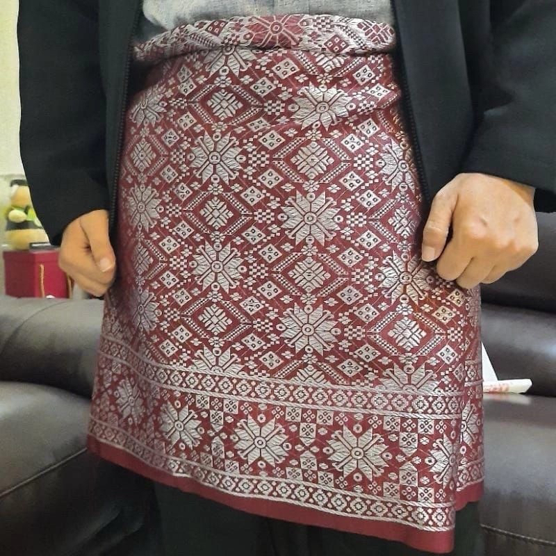 Jual Songket samping pria melayu // rumpak melayu // satung songket ...