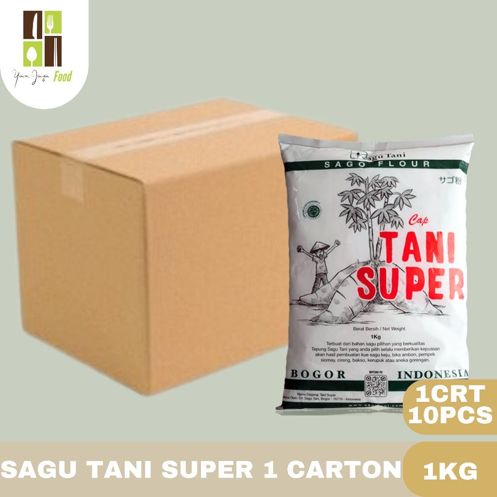 Jual Tepung Sagu Tani SUPER/Sagu Flour 500g/1Kg 1 CARTON | Shopee Indonesia