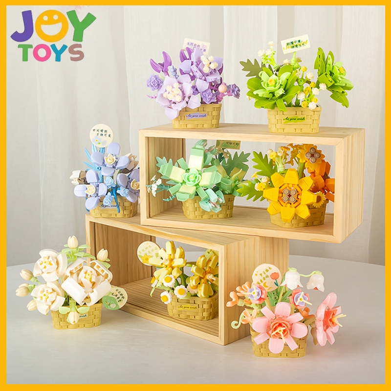 Jual JOY Block Building Tanaman Pot Bricks Keranjang bunga Pot Bunga ...