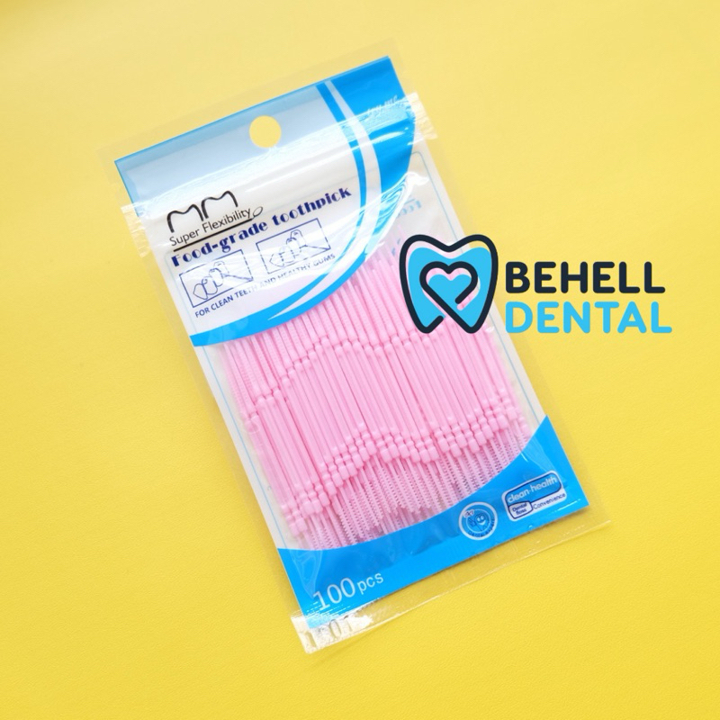 Jual 100Pcs POUCH TUSUK GIGI 2 SISI BEHEL PREMIUM PUTIH PINK HIJAU BIRU ...