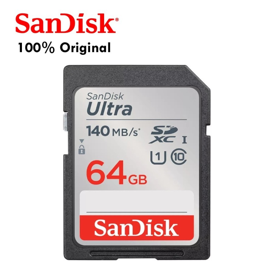 Jual SANDISK SDCARD ULTRA 64GB 140MB/S - SD CARD 64 GB 140 MBPS ...