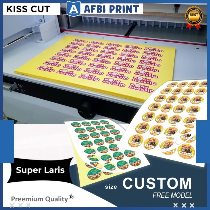 Jual Cetak Stiker Vinyl Free Cutting Sticker A3+ / Label Kemasan Anti ...