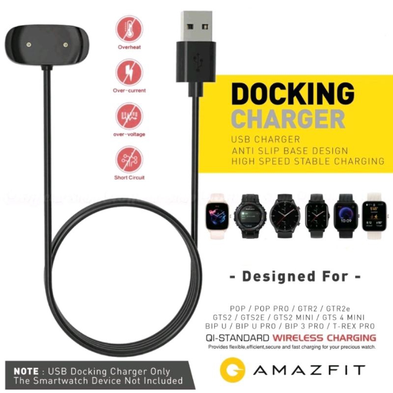 Jual Kabel Casan Charger Jam Amazfit GTS GTR 2 BIP T-REX Cable ...