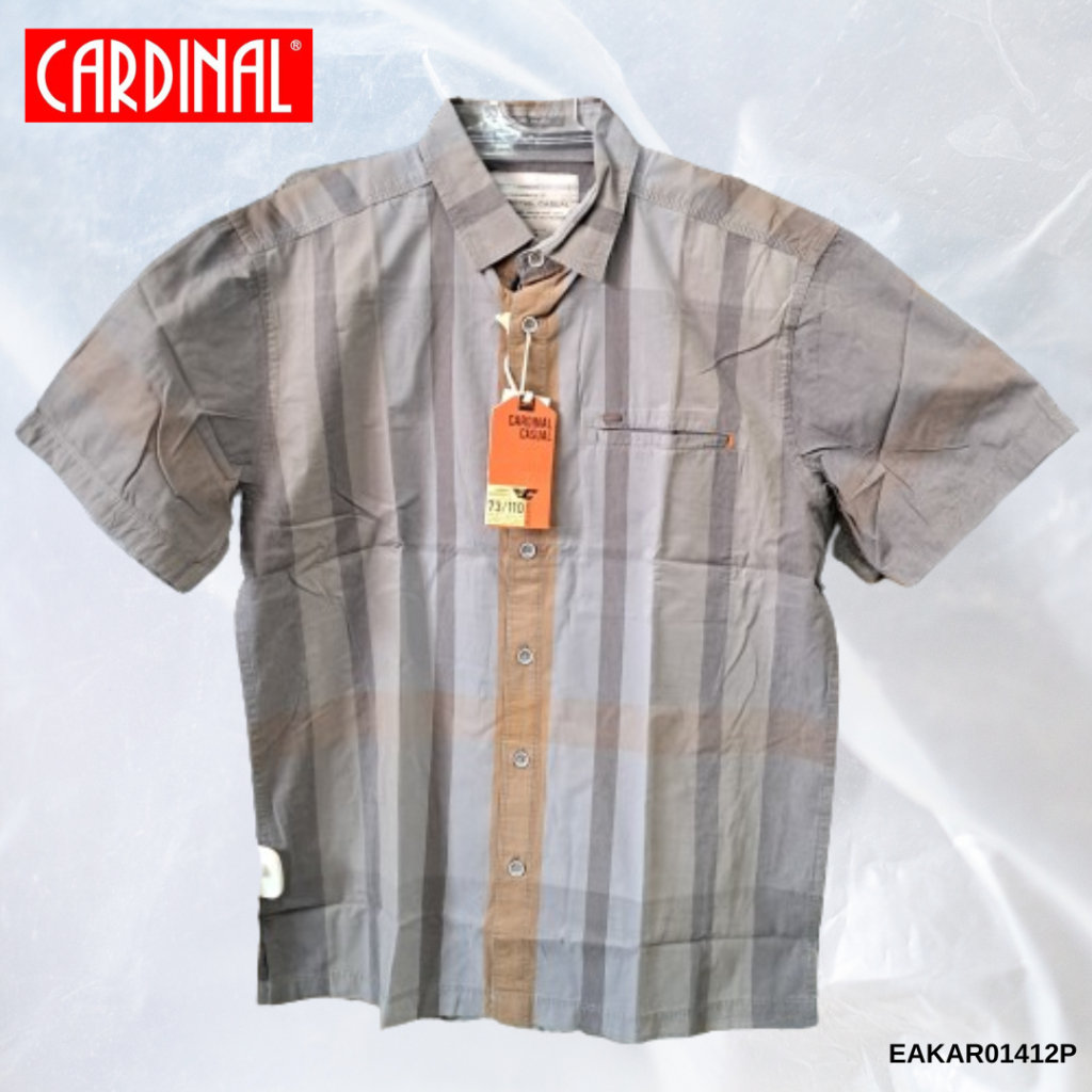Jual CARDINAL ORIGINAL Kemeja Kerah Garis Pendek //REVO FASHION ...
