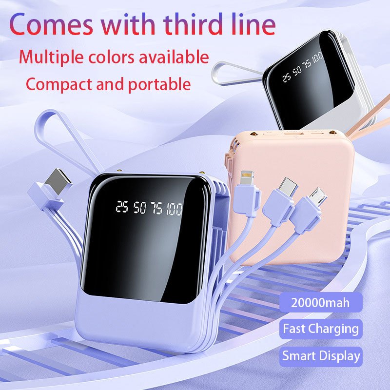 Jual Bank Daya 20000Mh iPhone Android Power Bank Multifungsi Tipe C USB ...
