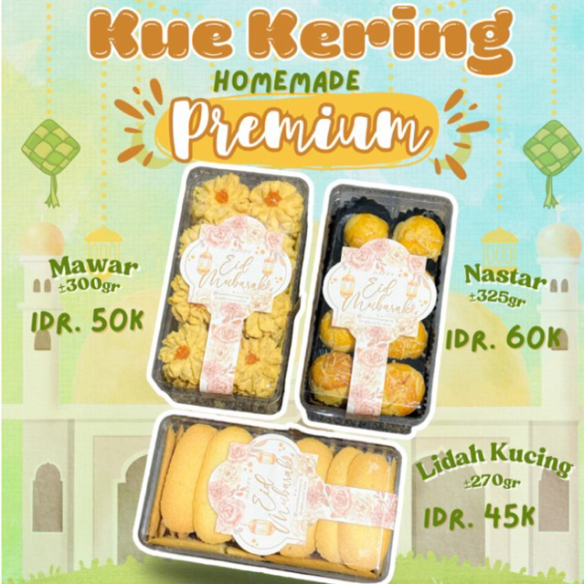 Jual KUE KERING HOMEMADE PREMIUM BY BUCKETTULUNGAGUNG | Shopee Indonesia