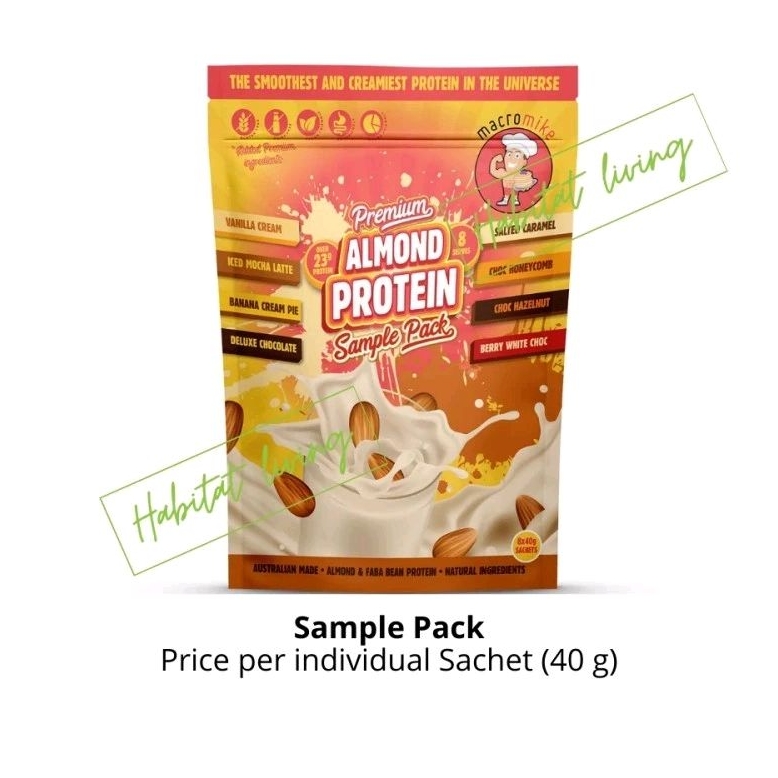 Jual MACRO MIKE Premium Almond Protein - Sample Pack (sachets) | Shopee Indonesia