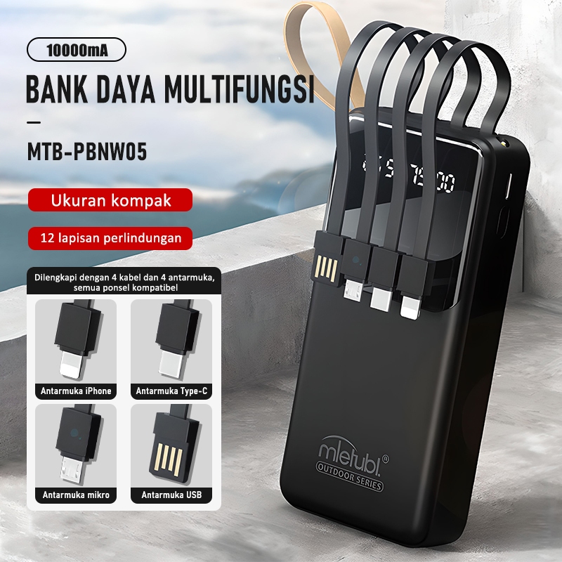 Jual Power bank 10000mAh mini yang nyaman, power bank transparan ...