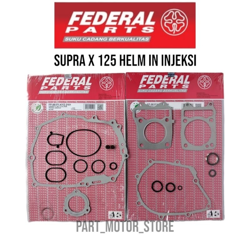 Jual PAKING FULL SET SUPRA X 125 HELM IN INJEKSI KYZ GASKET BAK BLOK ...