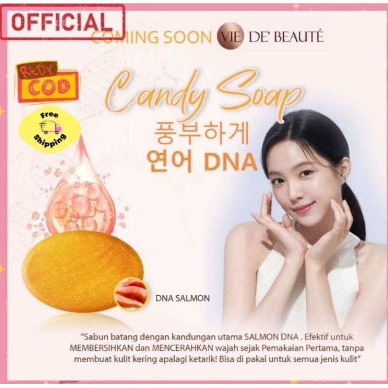 Jual (BPOM)VIE DE BEAUTE SALMON DNA CANDY SOAP ORIGINAL | Shopee Indonesia