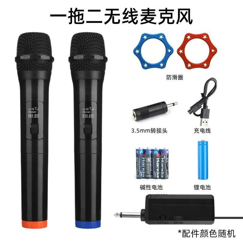 Jual MICROPHONE / MIC PORTABLE DOUBLE DIGITAL WIRELESS KTV / KARAOKE ES ...