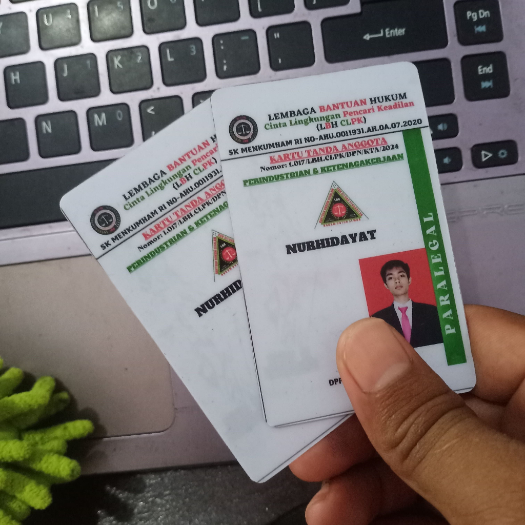 Jual Cetak Kartu Id card Custom 1 muka / Print Idcard 2 Sisi - ID Card ...