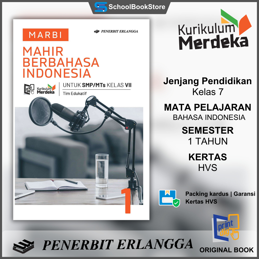 Jual Buku Paket Bahasa Indoneisa Kelas 7 VII SMP MTS Kurikulum Merdeka Buku Mata Pelajaran BHS ...