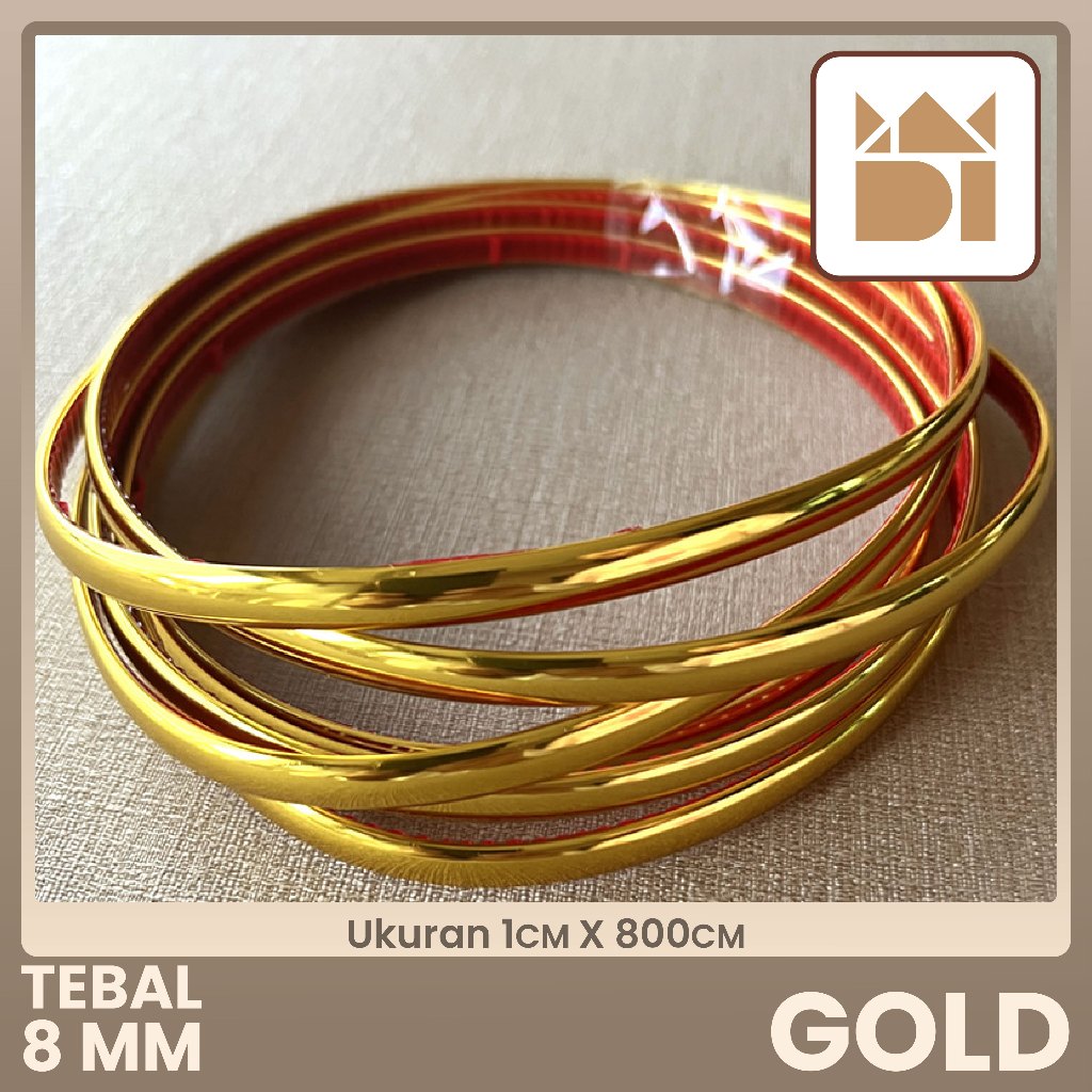 Jual List Wallpaper Gold dan Silver Dekorasi Aksesoris Dinding 3D ...