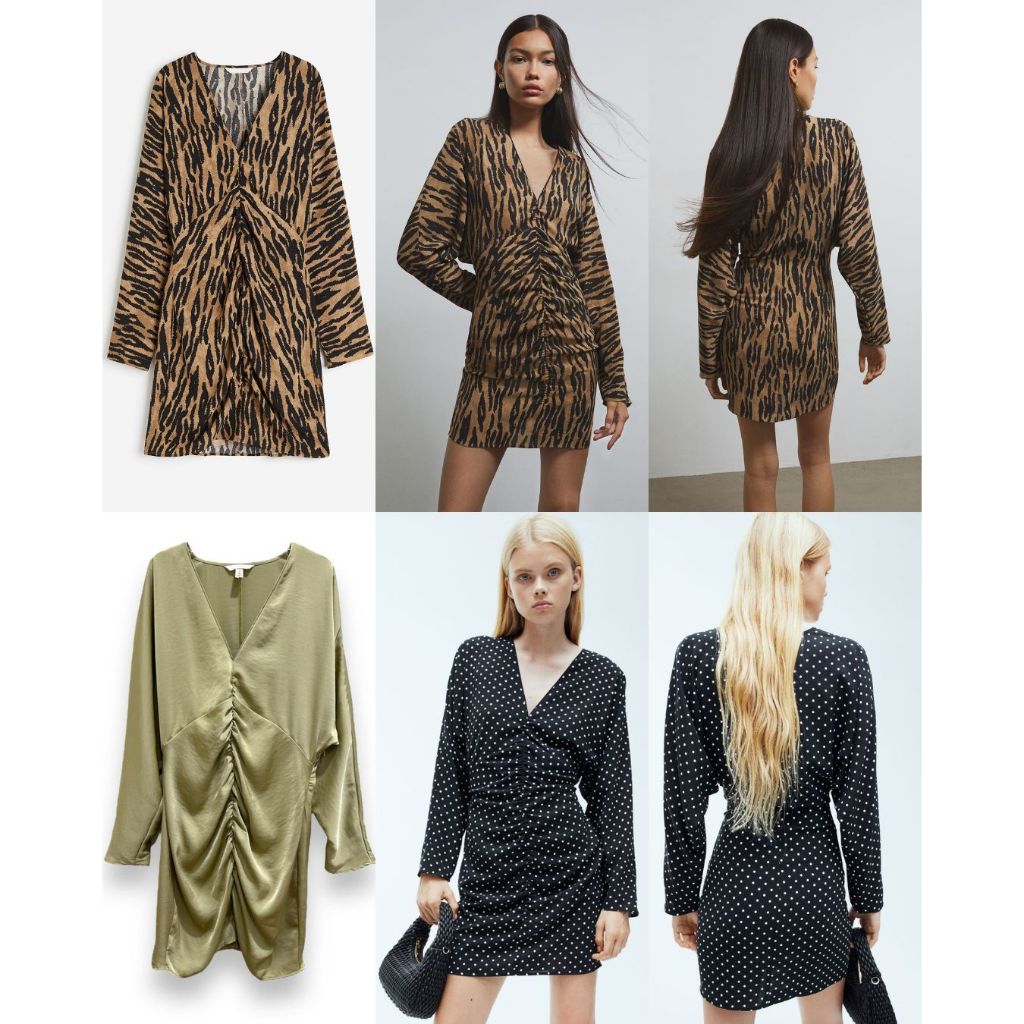 Jual [ORIGI*NAL WEB 499rb] HM Gathered Dress | Gaun Pendek Wanita ...